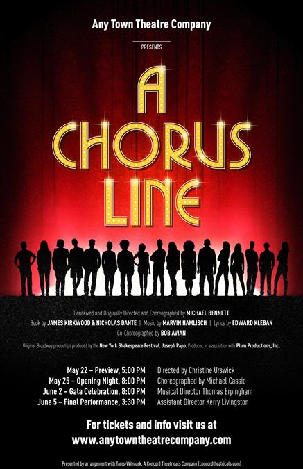 Customize Your A Chorus Line Poster Design