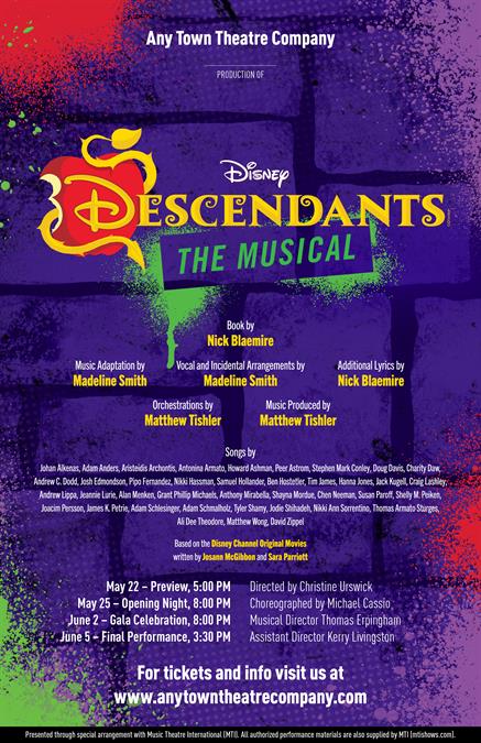 Customize Your Descendants: The Musical Poster Design